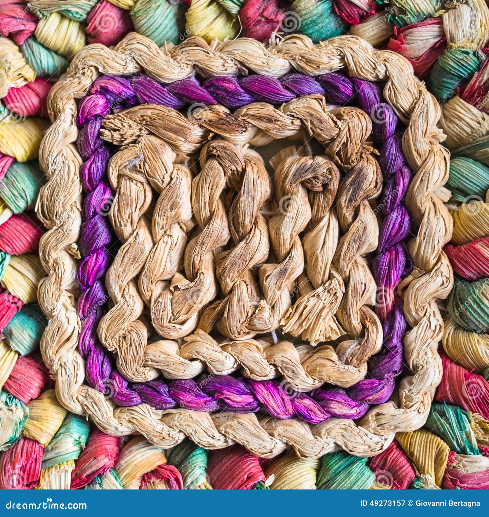 Woven straw and colorful stock image. Image of centrino - 49273157