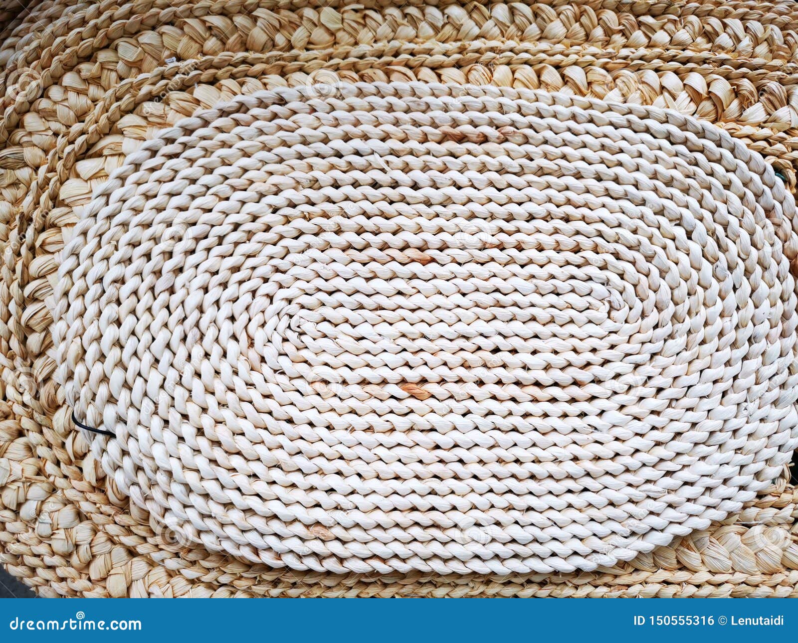 Woven Straw Object Decorative for Home Stock Photo - Image of ...