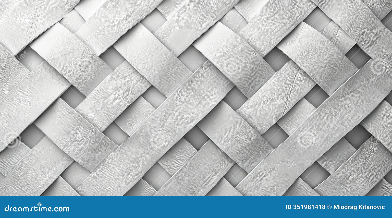 Woven Texture with Interlacing Patterns on a Plain White Background in ...