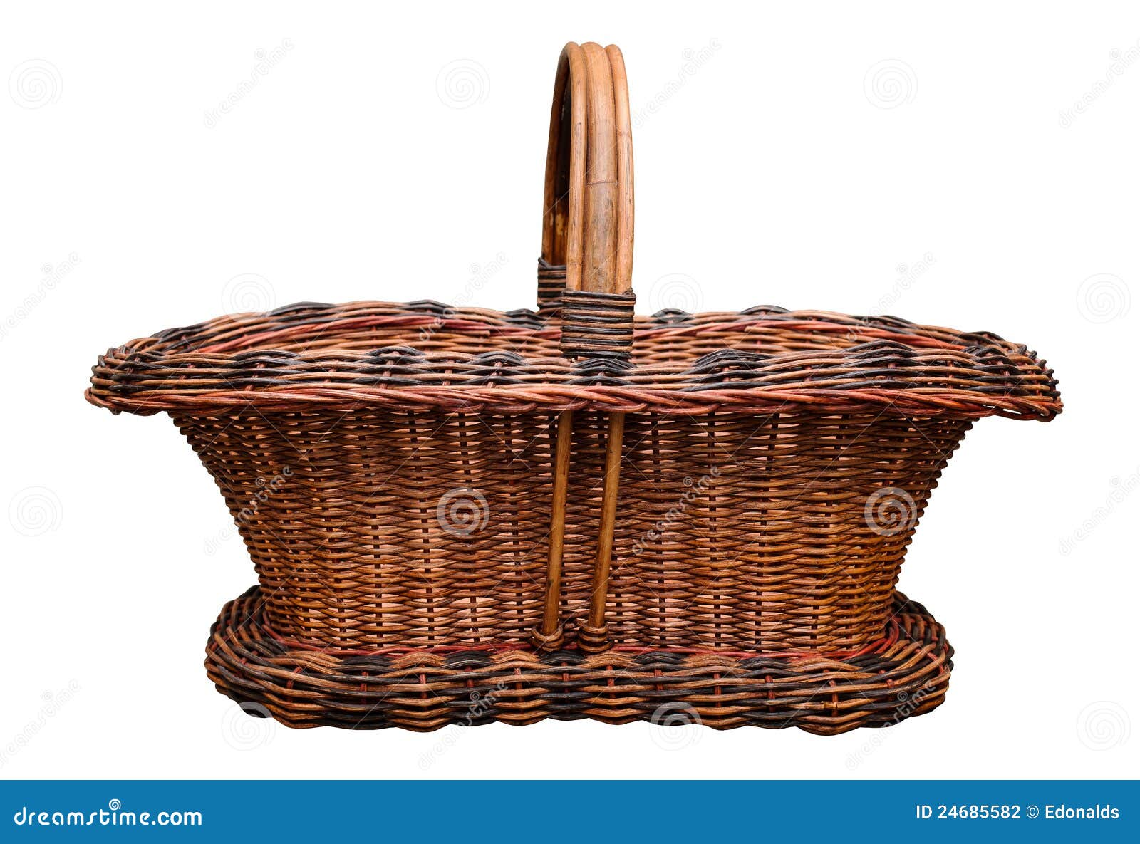 Woven Wicker Basket stock photo. Image of overwhite, basket - 24685582