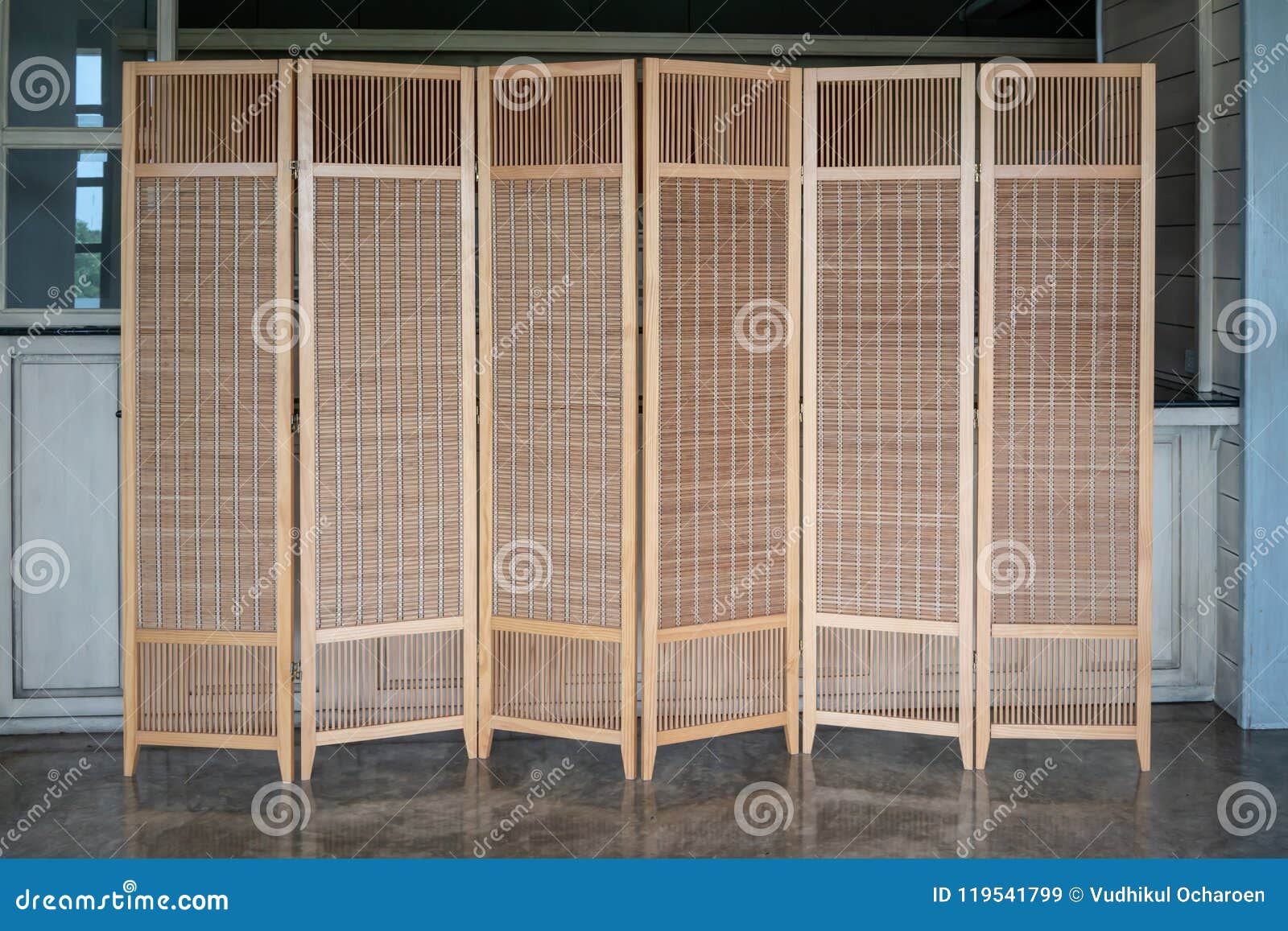 Woven Wicker Seamless Pattern Wooden Partition Stock Image - Image of ...