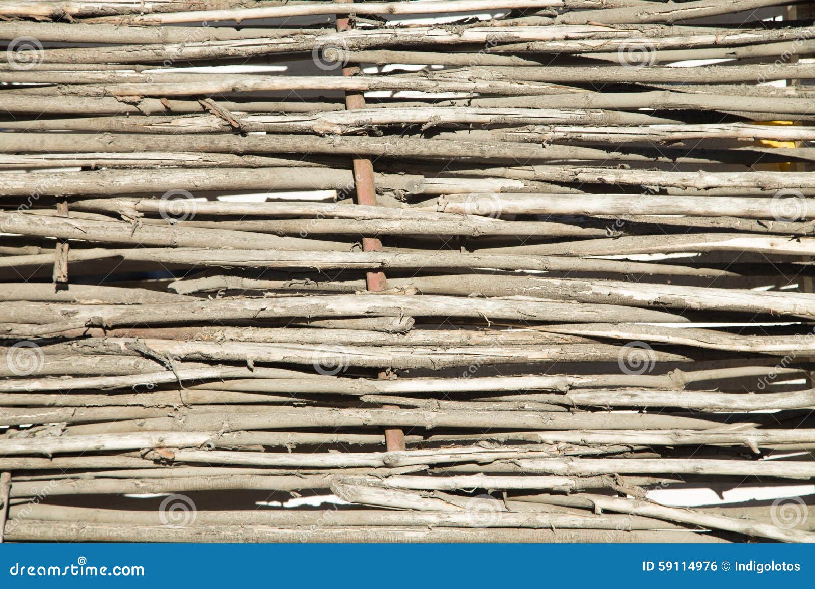 Woven willow wicker fence stock photo. Image of tradition - 59114976