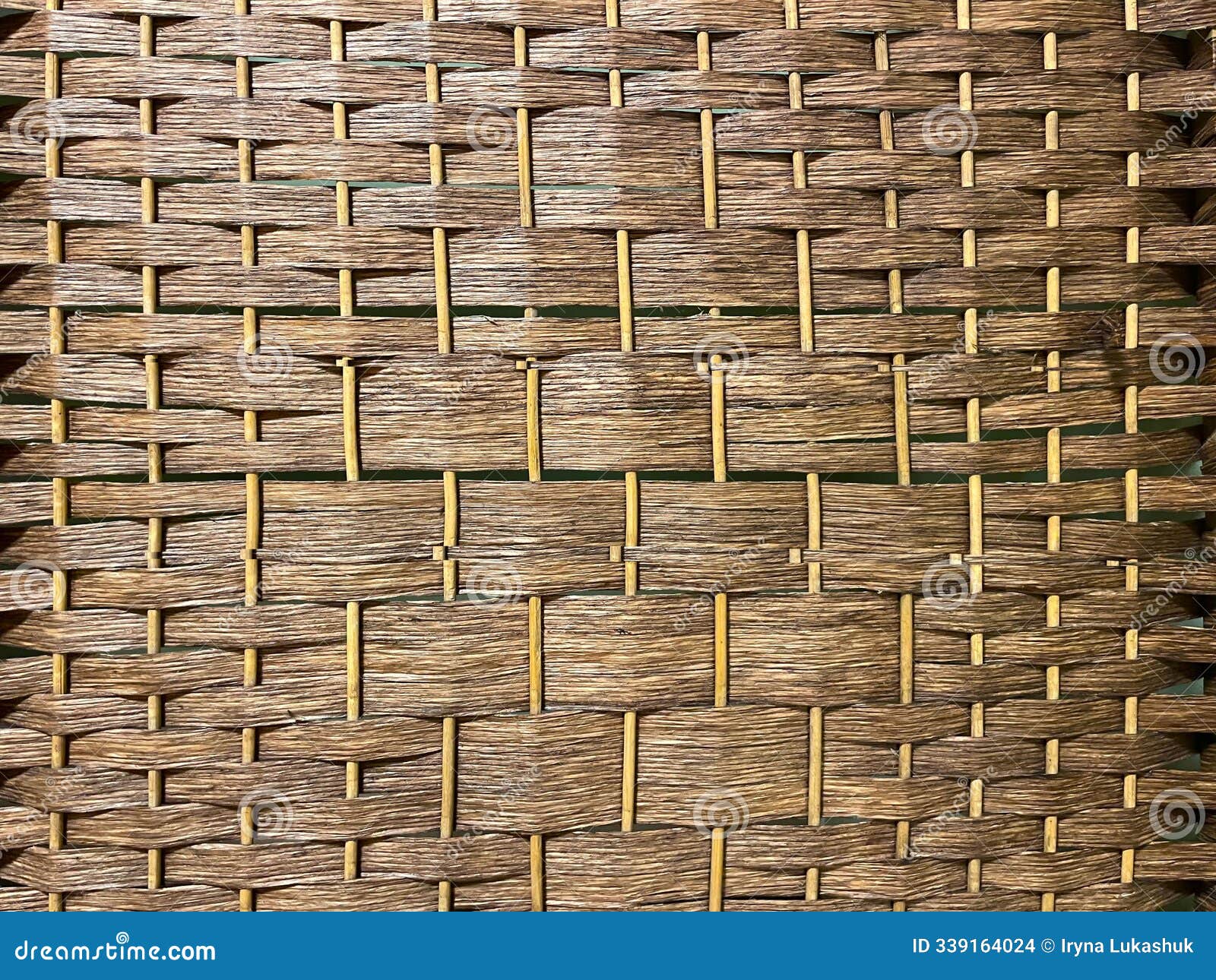 Woven Wood Pattern or Background. Stock Photo - Image of closeup ...