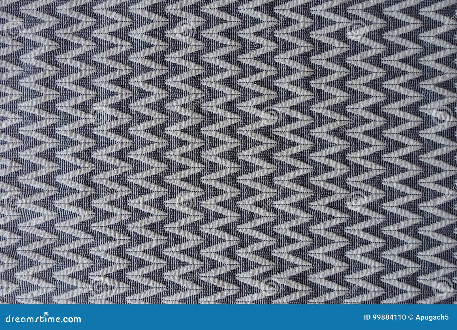 Woven Zig-zag Pattern on Fabric from Above Stock Photo - Image of gray ...