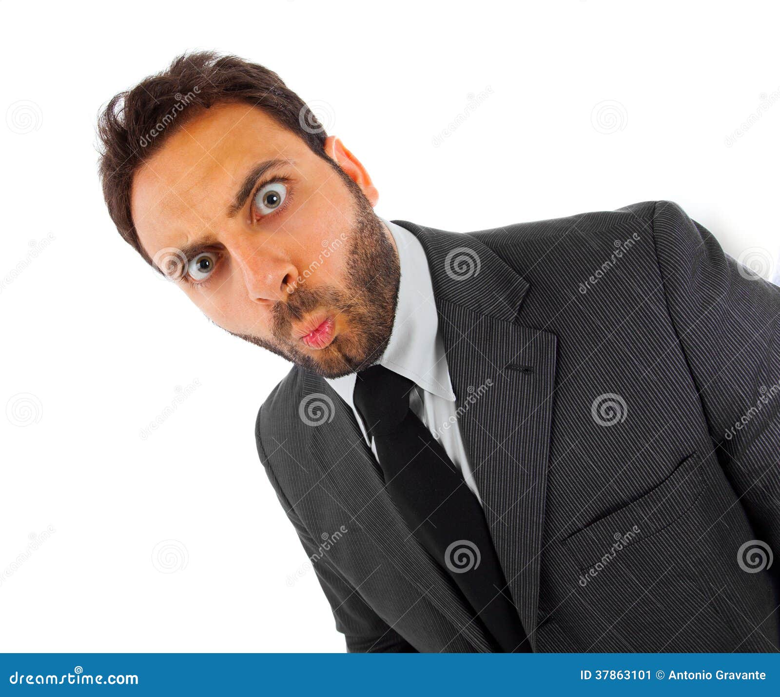 WOW Businessman stock image. Image of entrepreneur, beard - 37863101