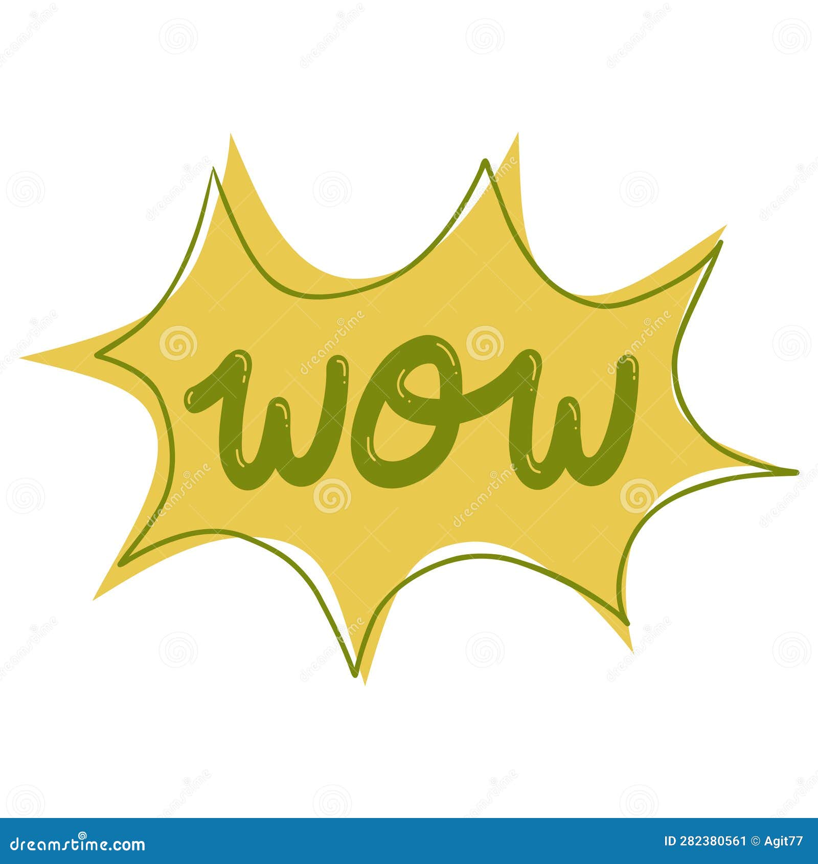 Wow Comic Comics Lettering Pop Art Vector Bubble Speech Stock Vector ...