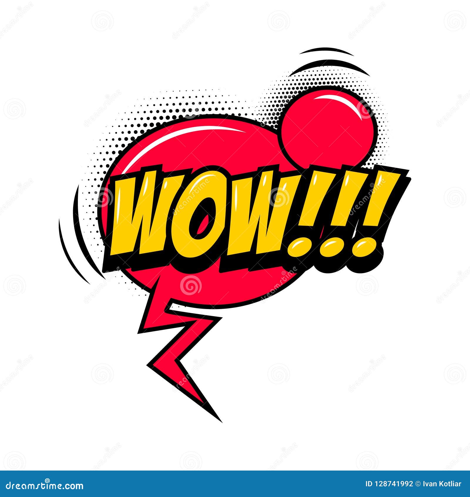 WOW!!! Comic Style Phrase with Speech Bubble. Stock Vector ...