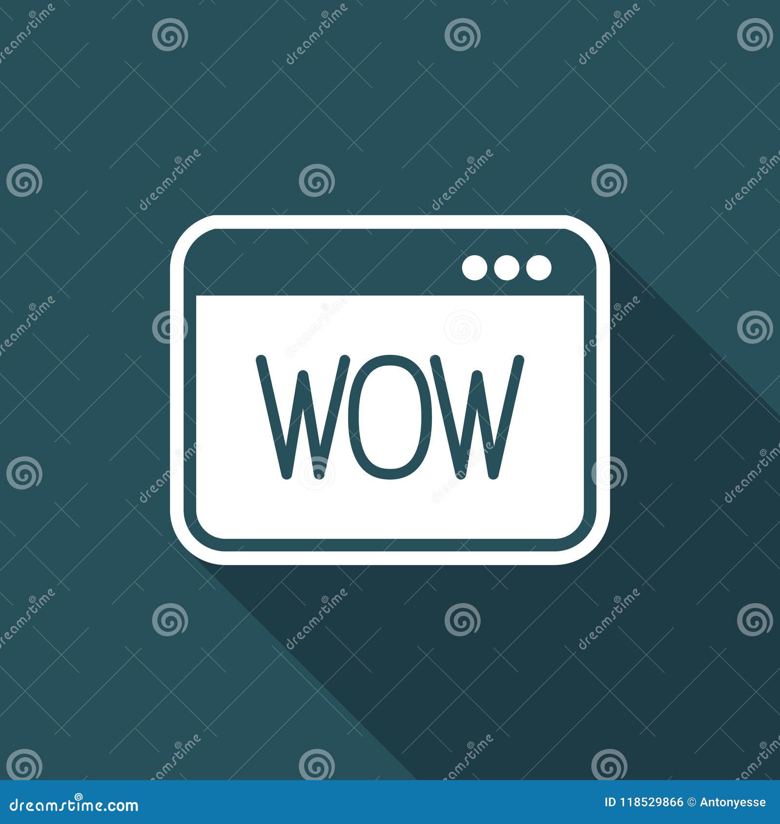 Wow Exclamation - Vector Icon for Computer Website or Application Stock ...