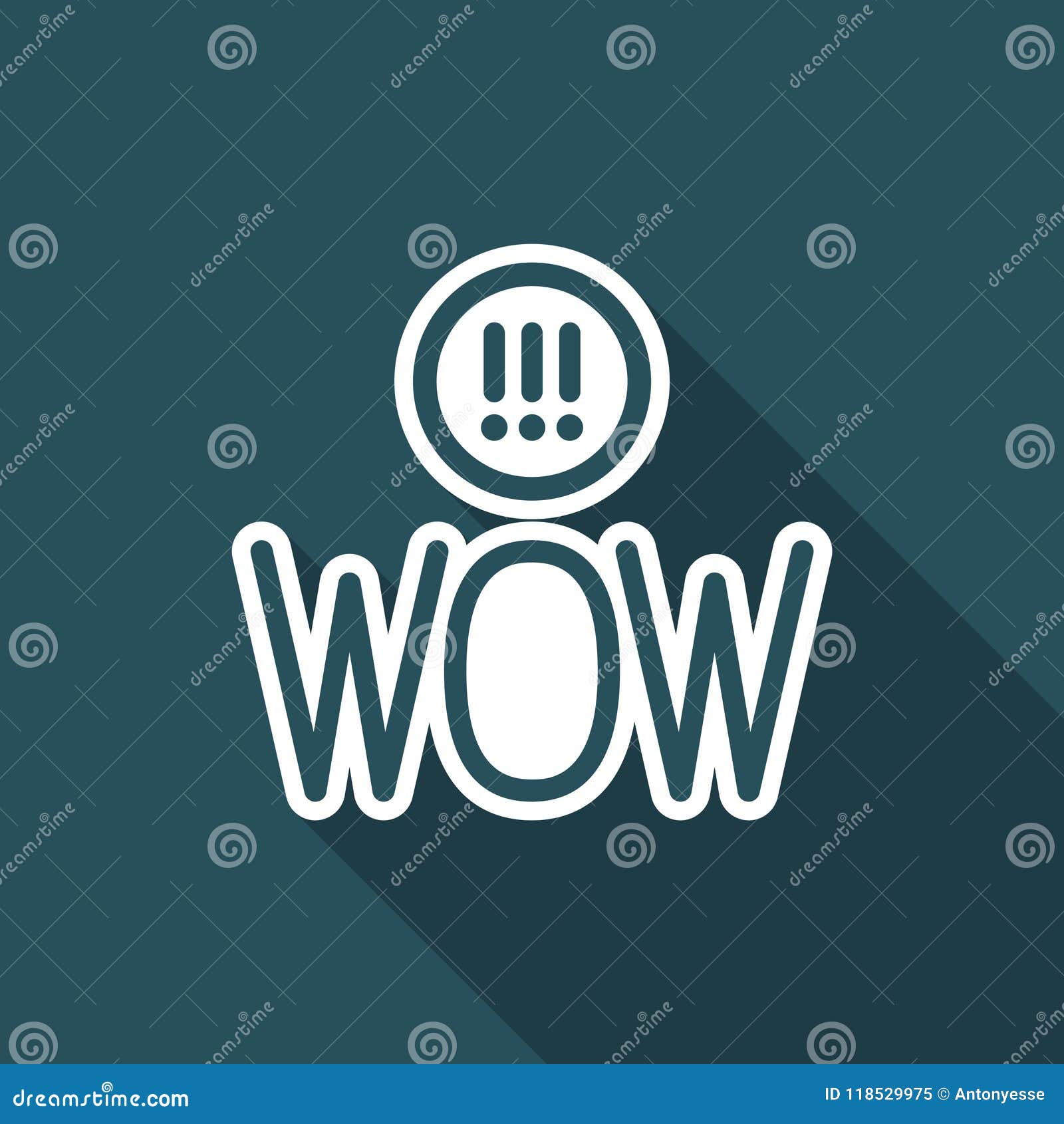 Wow Exclamation - Vector Icon for Computer Website or Application Stock ...
