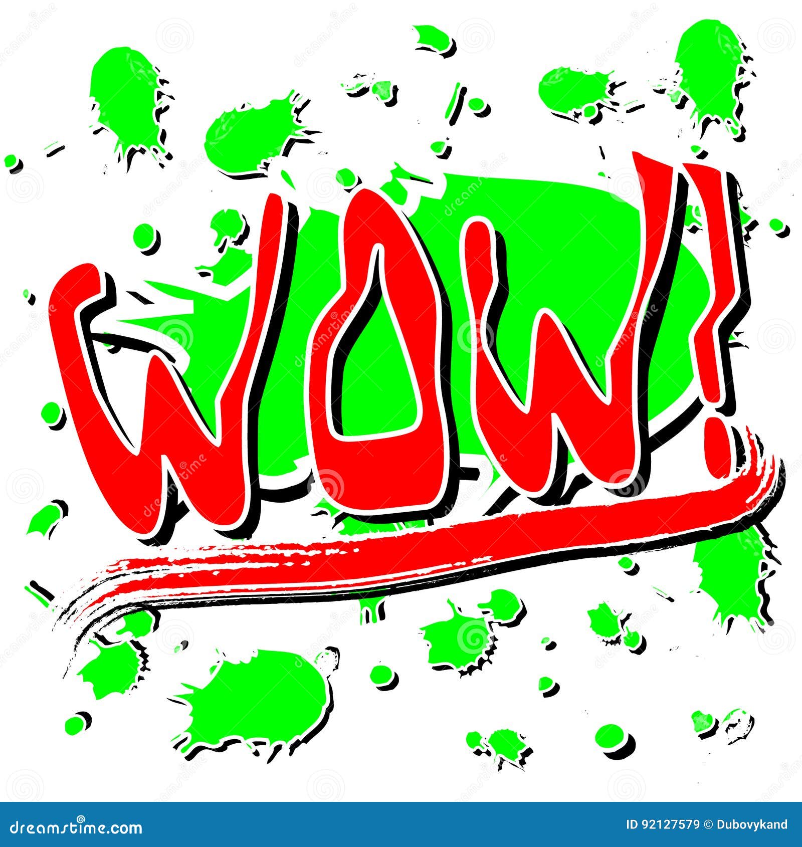 Wow Explosion Word stock vector. Illustration of event - 92127579