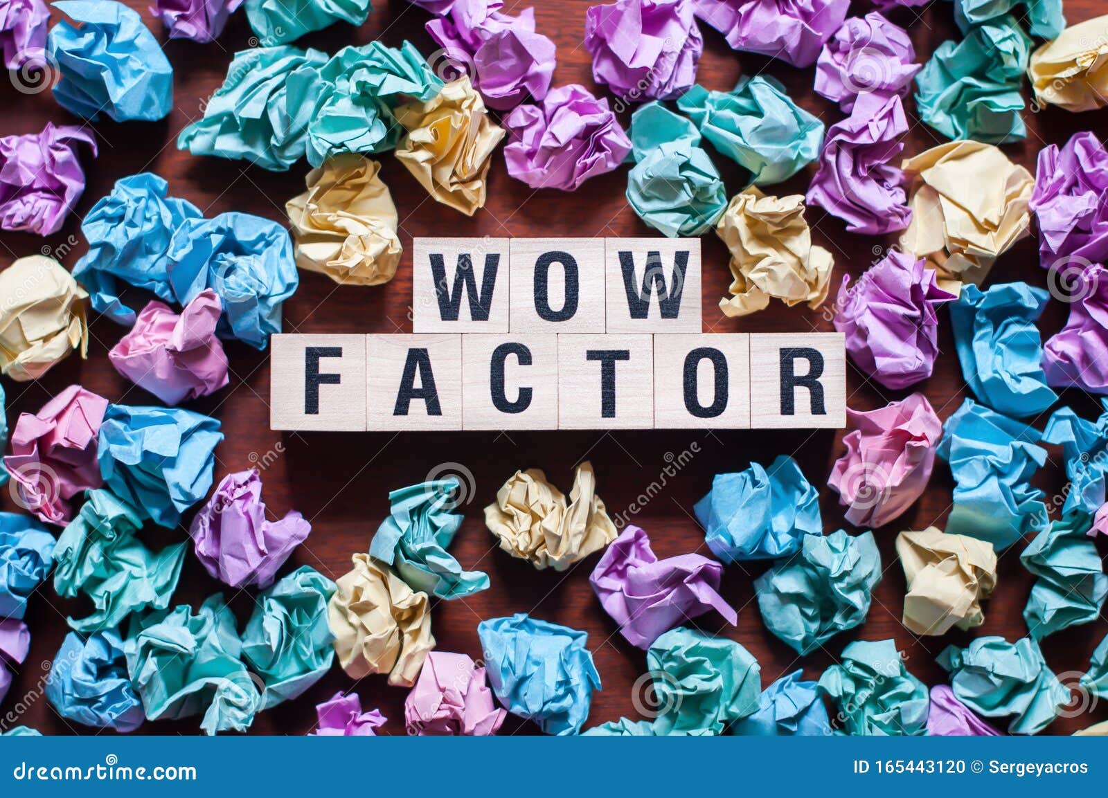 Wow Factor Word Concept on Cubes Stock Photo - Image of quality ...