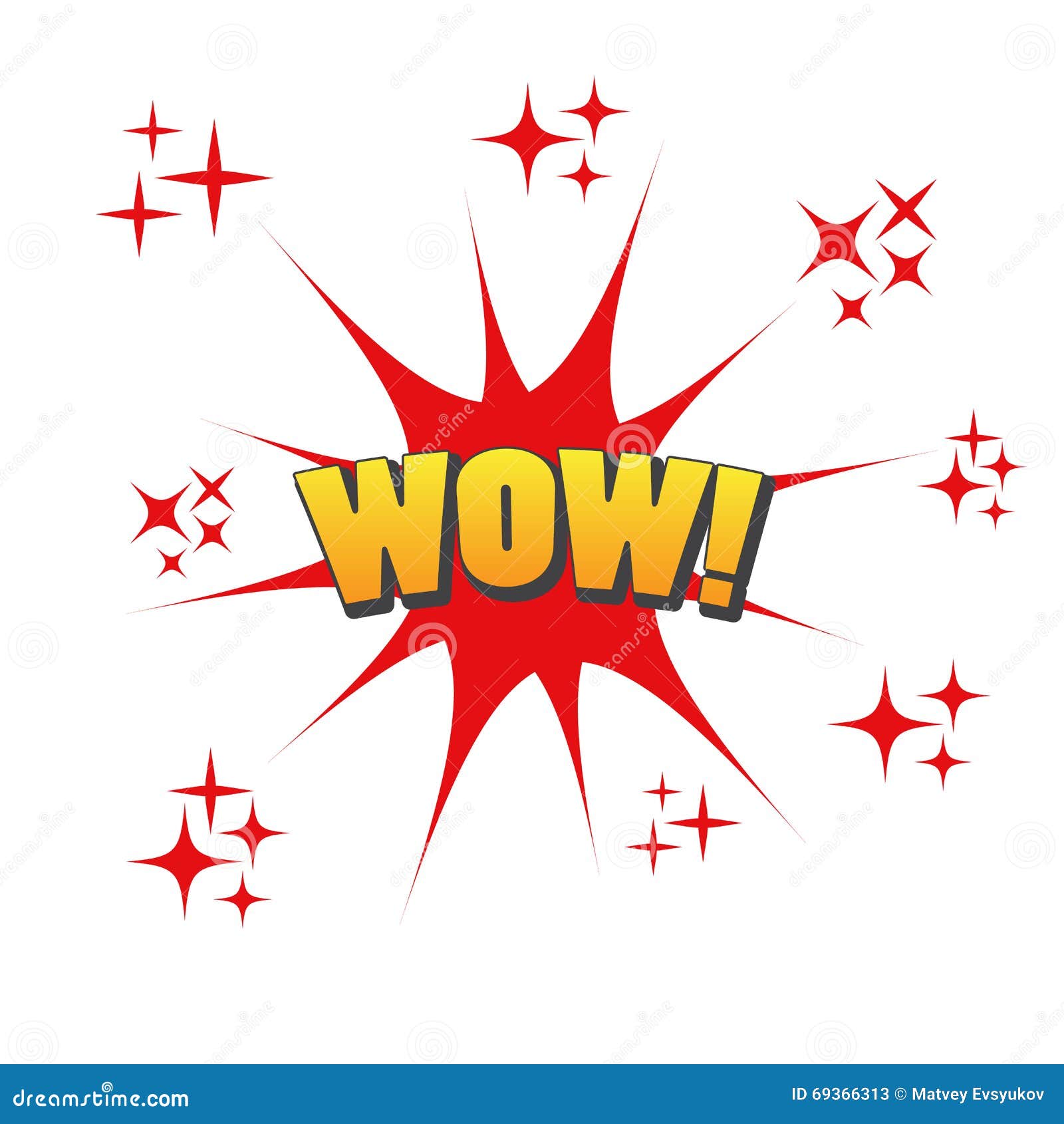 Wow fun graphic icon logo stock illustration. Illustration of line ...