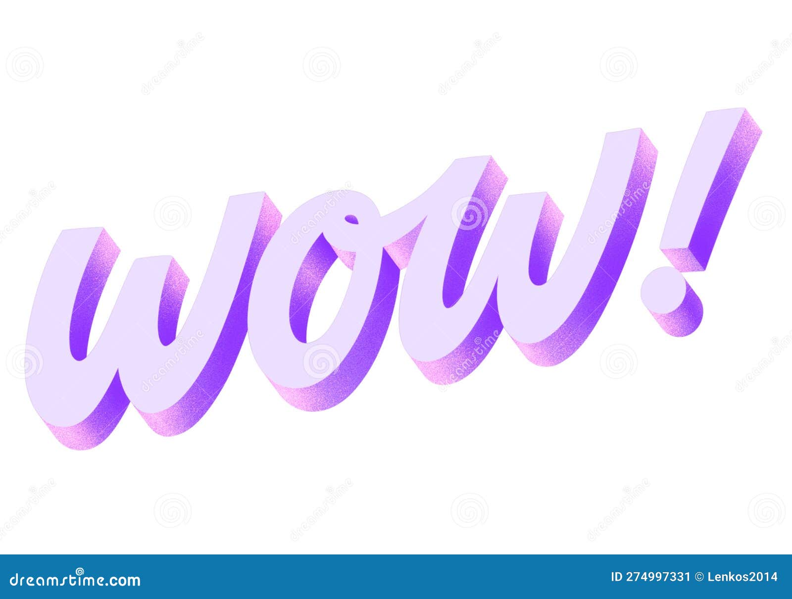 Wow - Hand Drawn 3D Textured Modern Script. Trendy Luxury Lowercase ...