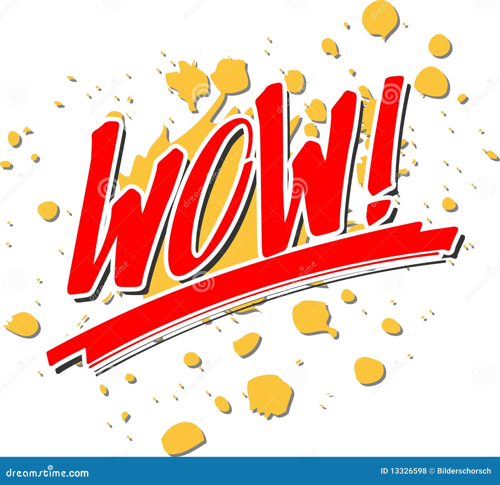 Wow_hs stock vector. Illustration of crash, crunch, design - 13326598