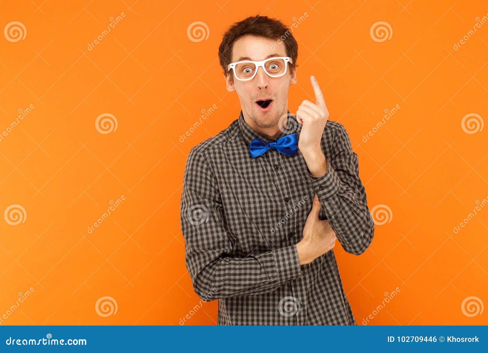 Wow! Ich Habe Eine Gute Idee Genie! Stockfoto - Bild von mann, gefühl ...