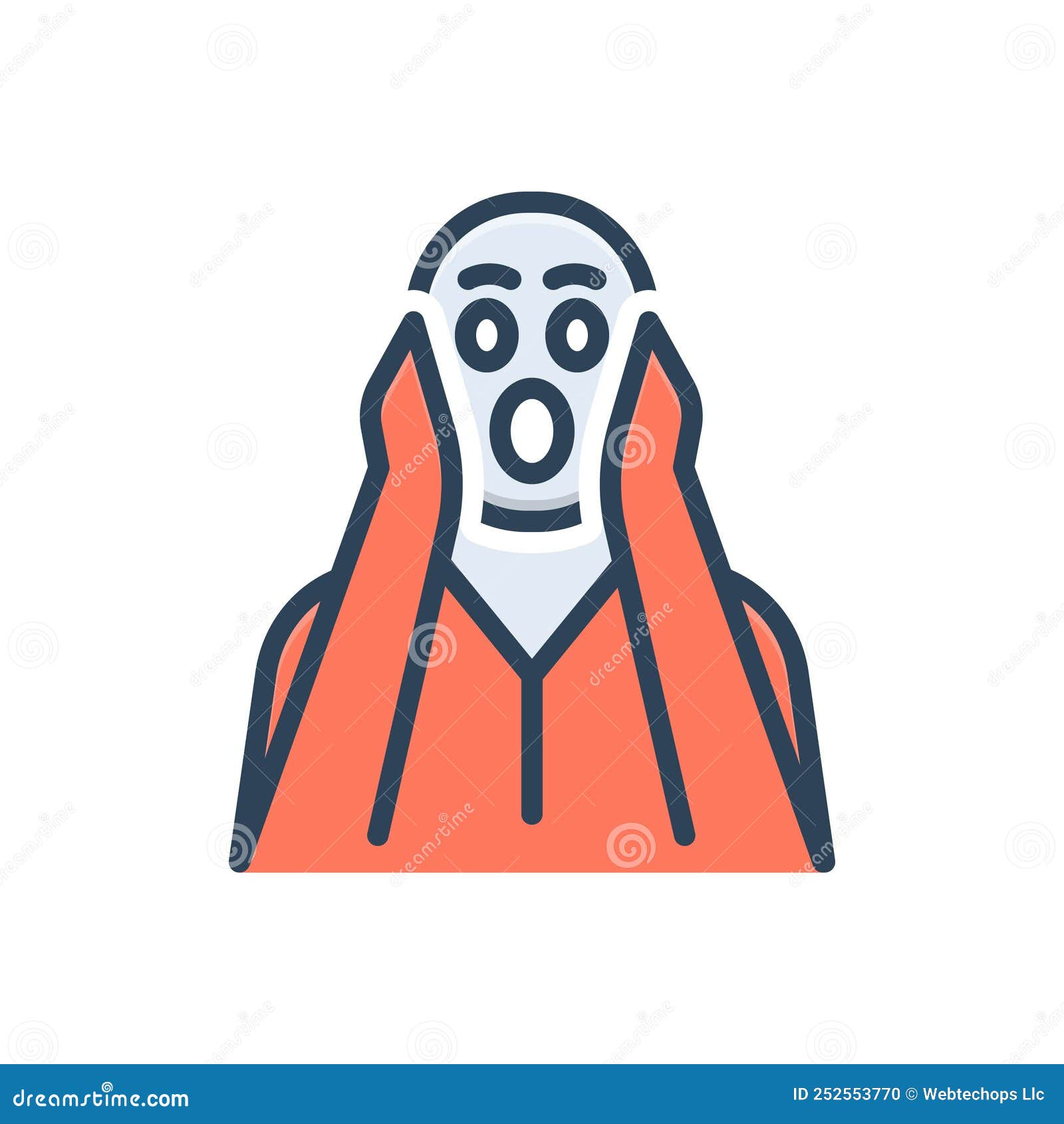 Color Illustration Icon for Wow, Reaction and Surprise Stock Vector ...