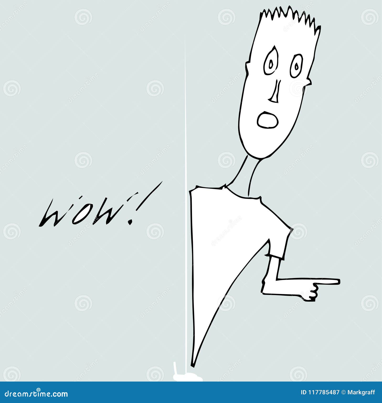 Wow Idea, - Vector Illustration. Stock Vector - Illustration of vintage ...