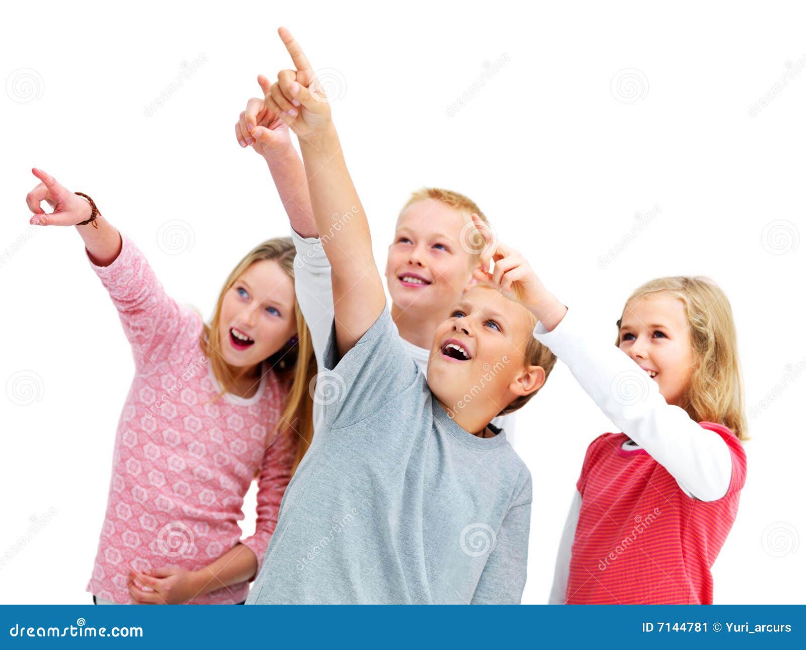 Wow Look at that, Kids Pointing Stock Image - Image of face, fresh: 7144781