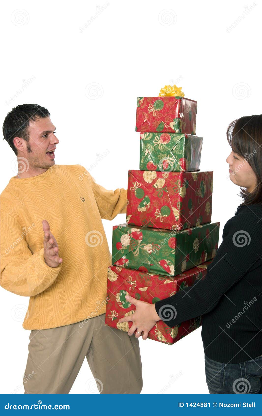 Wow for me stock image. Image of offer, smile, happy, handsome - 1424881