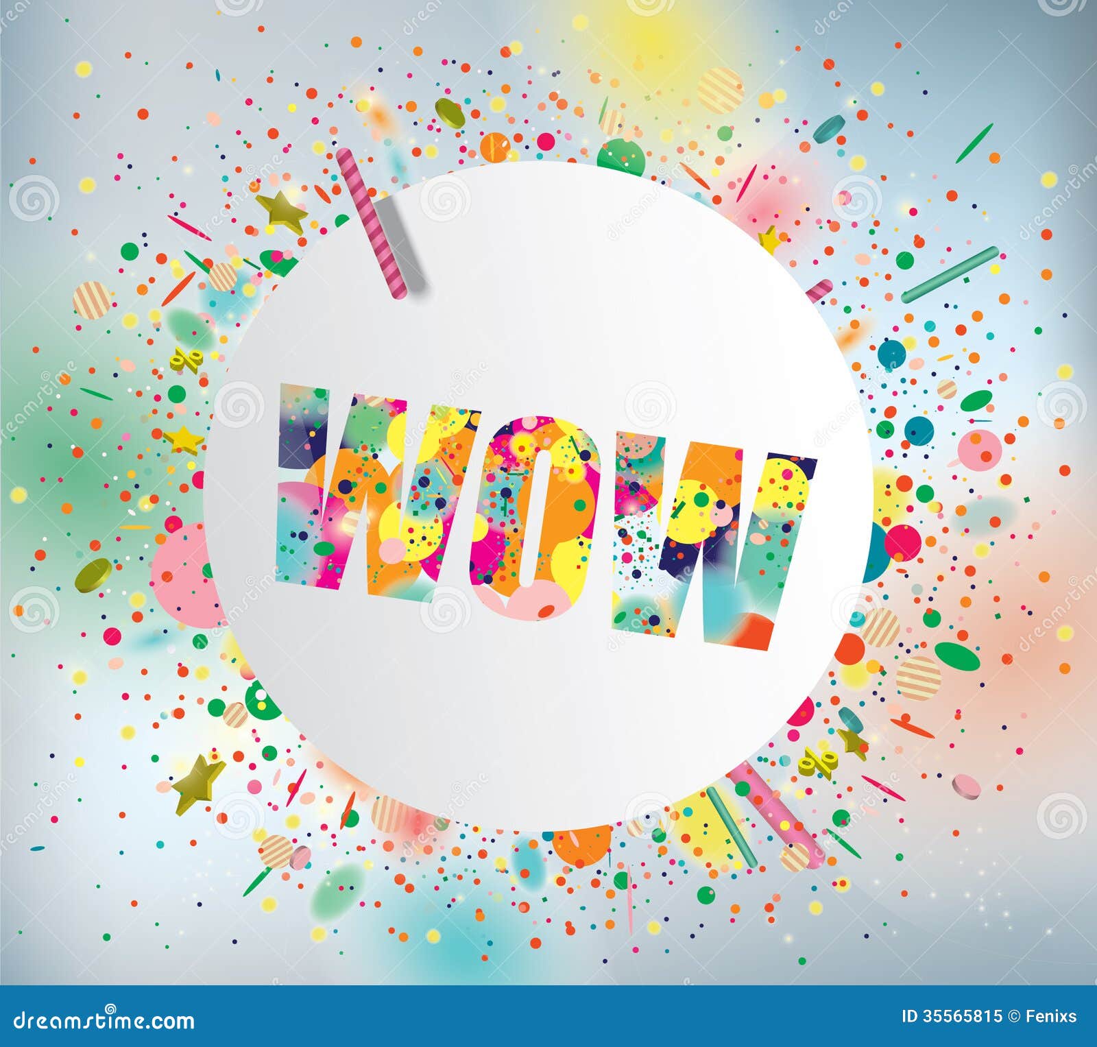 WOW stock vector. Illustration of abstract, flyer, holiday - 35565815
