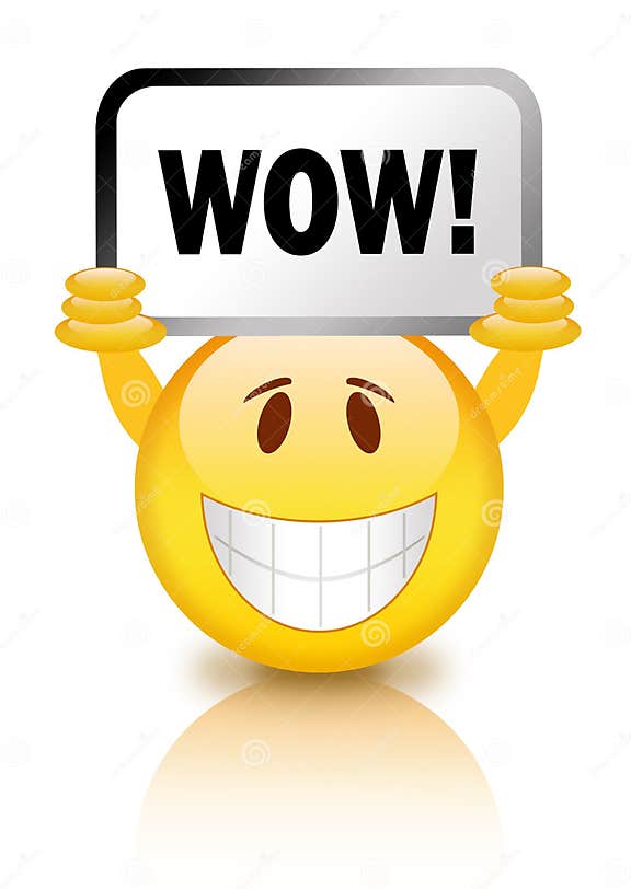 Wow sign stock illustration. Illustration of chat, positive - 23329138