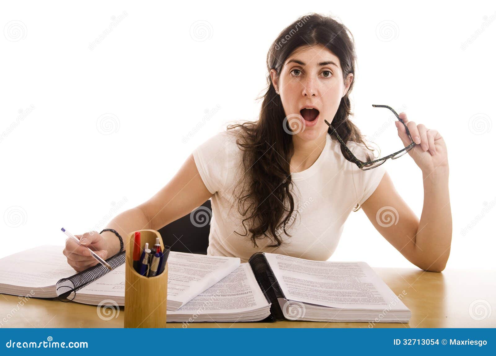 Wow! stock photo. Image of isolated, students, notebook - 32713054