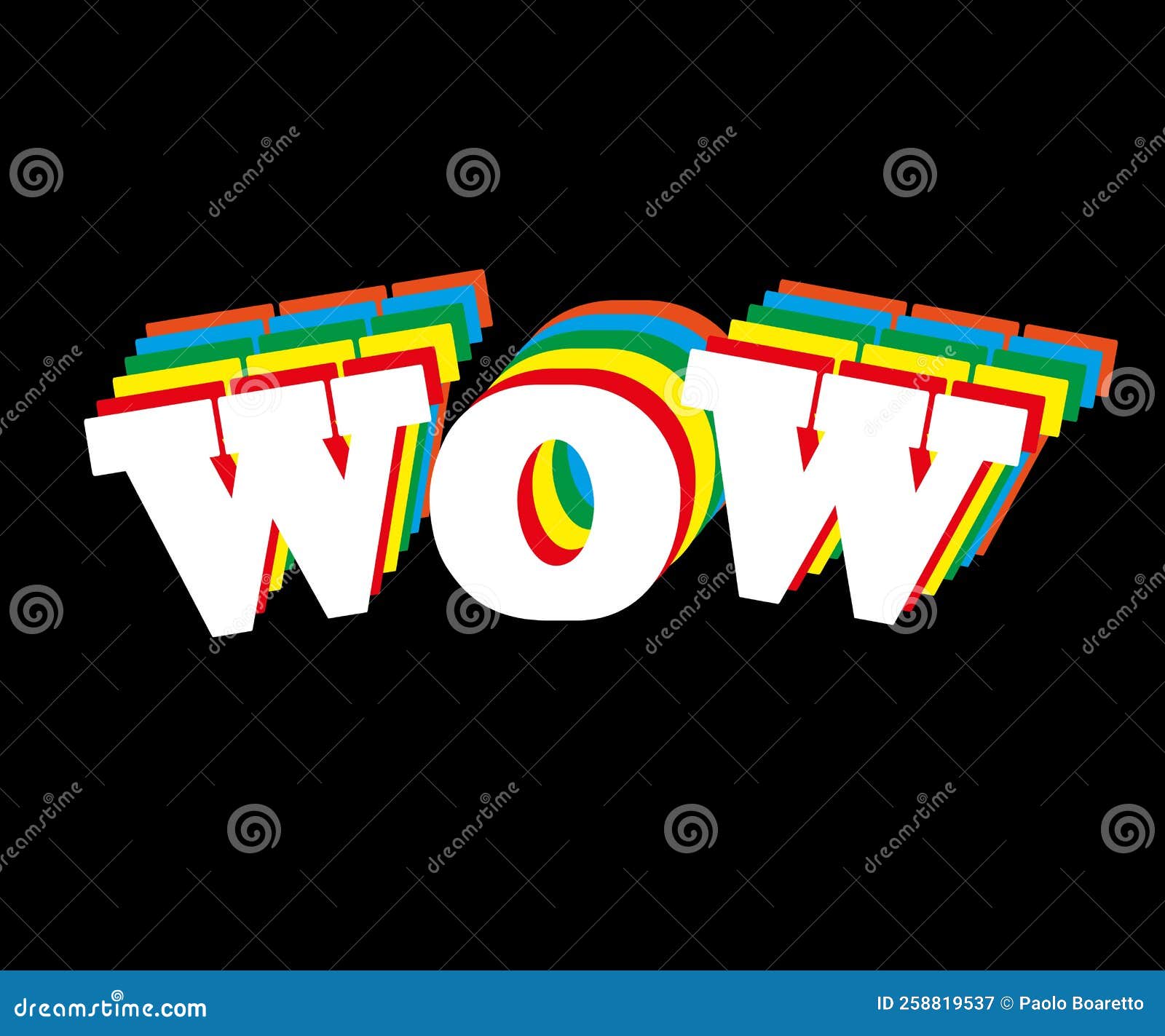 Wow. Vector Handwritten Lettering Icon Stock Vector - Illustration of ...