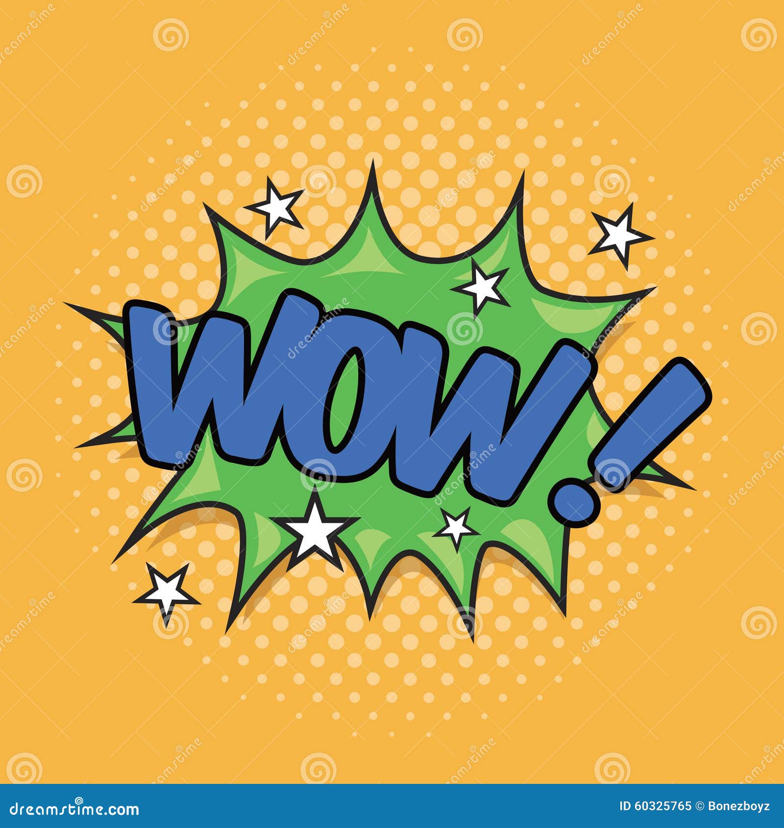 POW! Wording Sound Effect Set Design For Comic Cartoon Vector ...