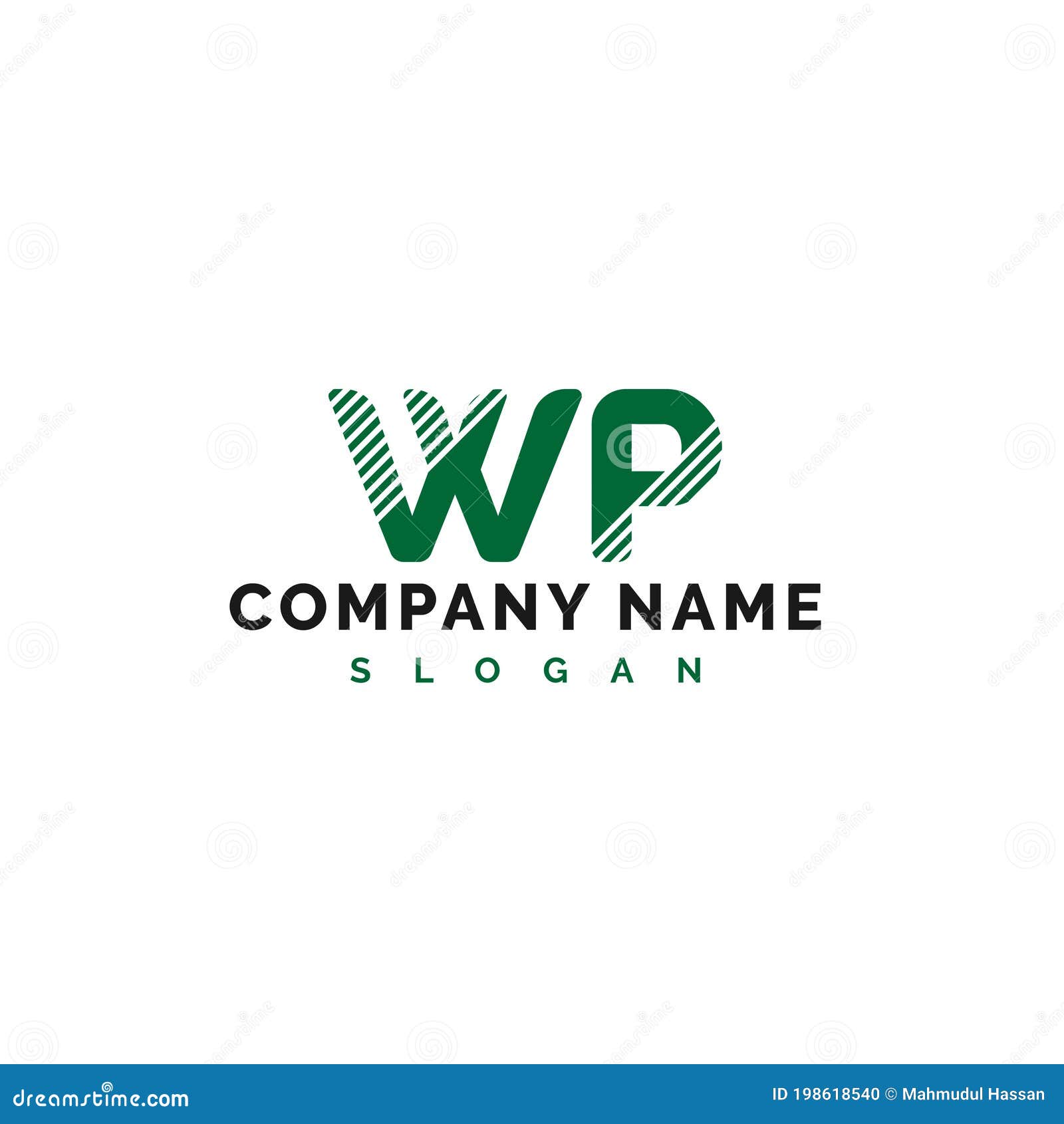 WP Letter Logo Design. WP Letter Logo Vector Illustration - Vector ...