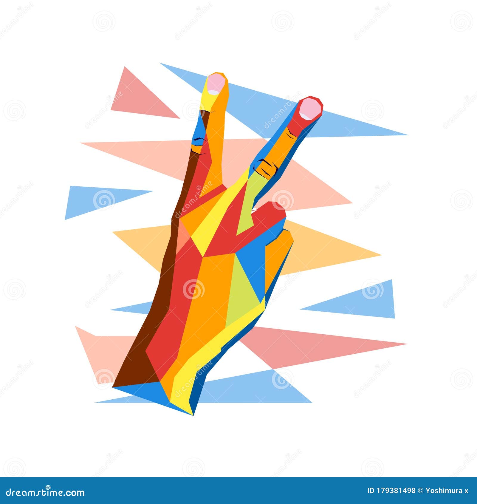 Wpap Two Fingers from Behind Stock Vector - Illustration of background ...