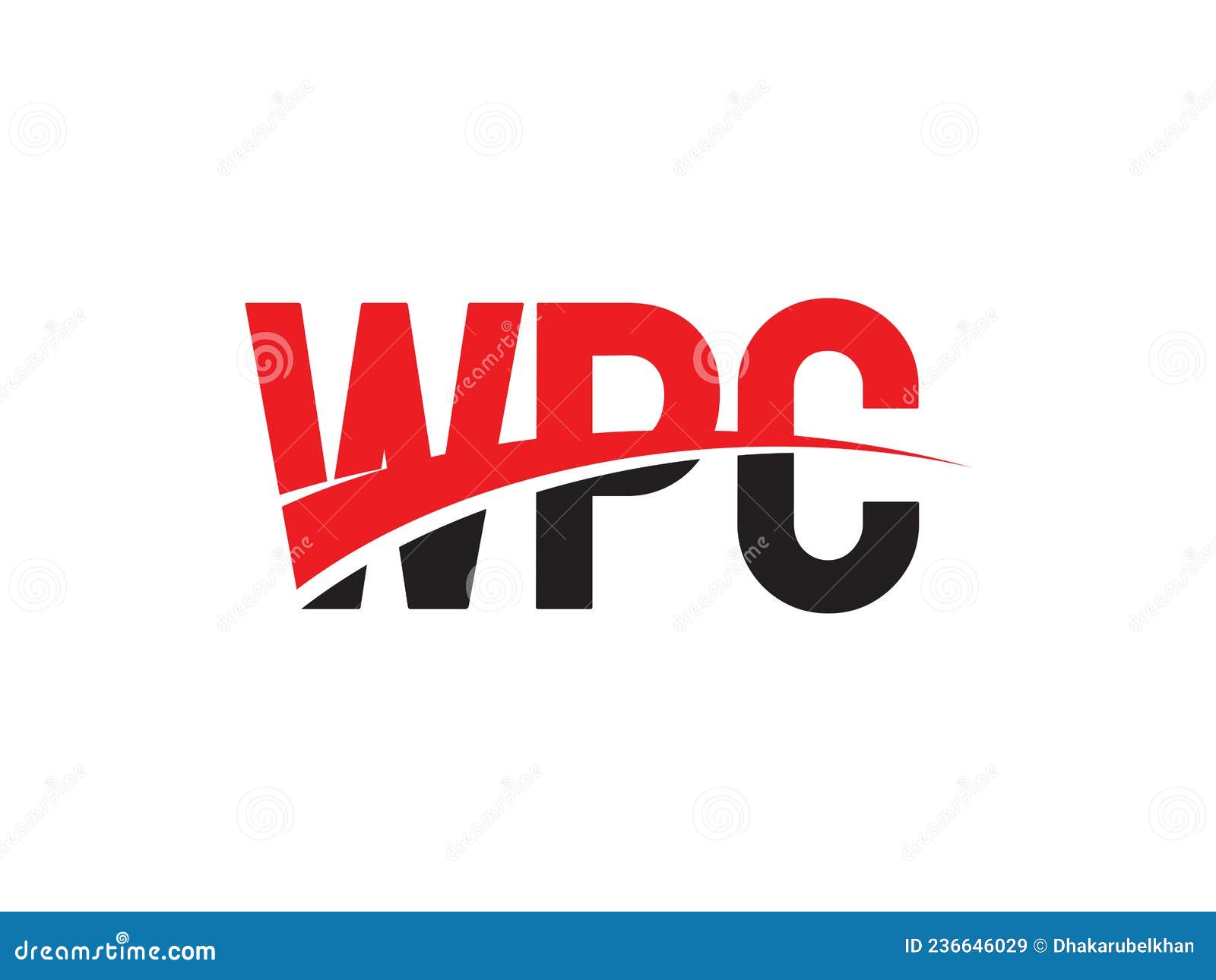WPC Letter Initial Logo Design Vector Illustration Stock Vector ...