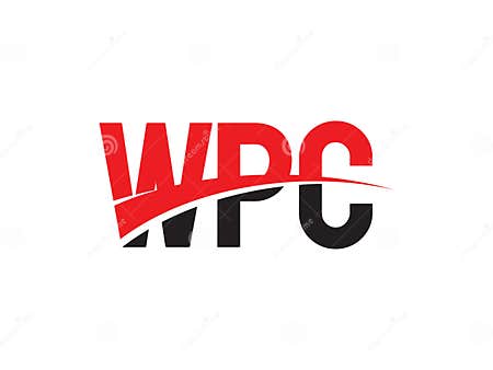 WPC Letter Initial Logo Design Vector Illustration Stock Vector ...