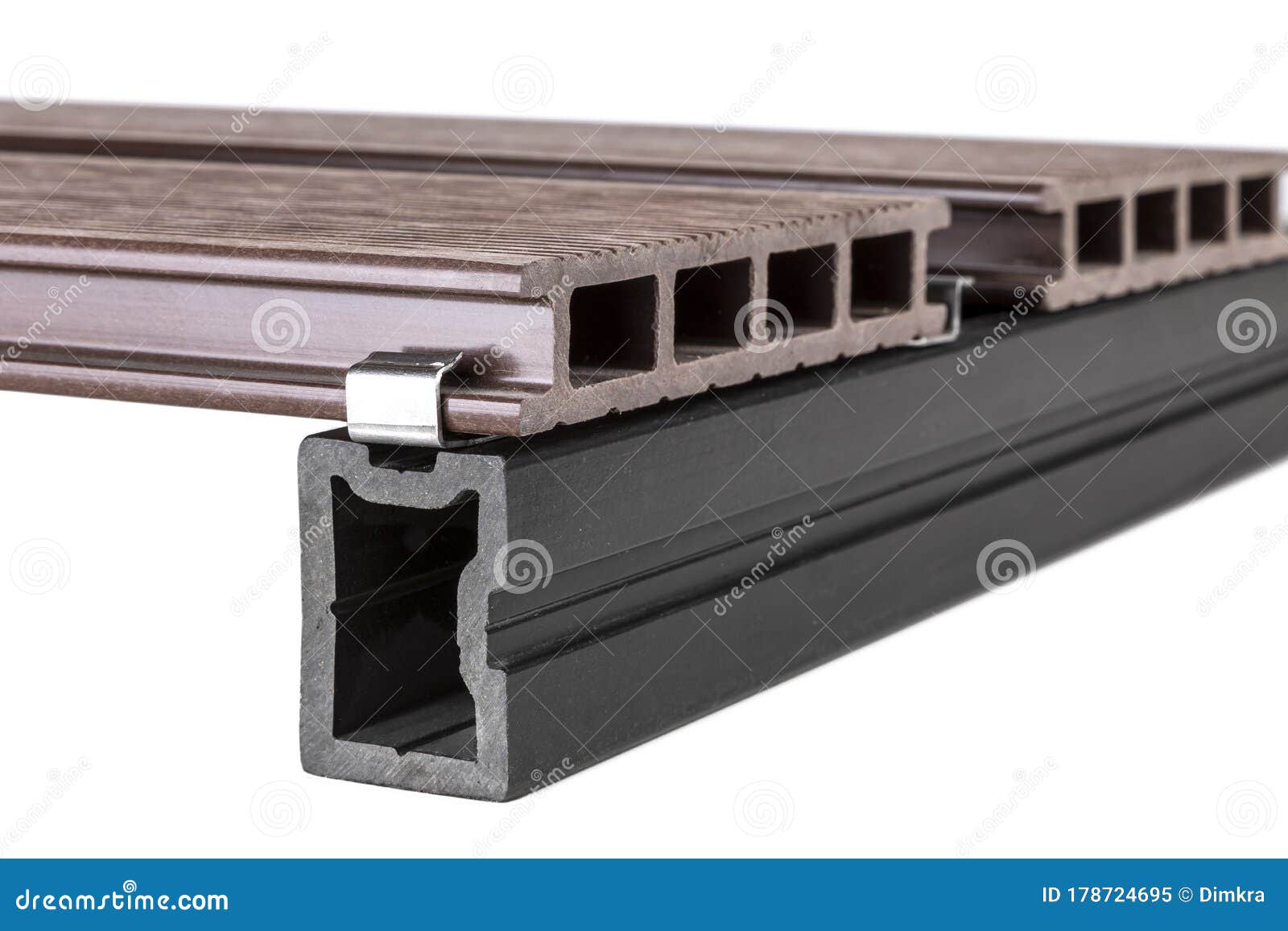 Wood - Plastic Composite Decking System. Building Material for Terraced ...