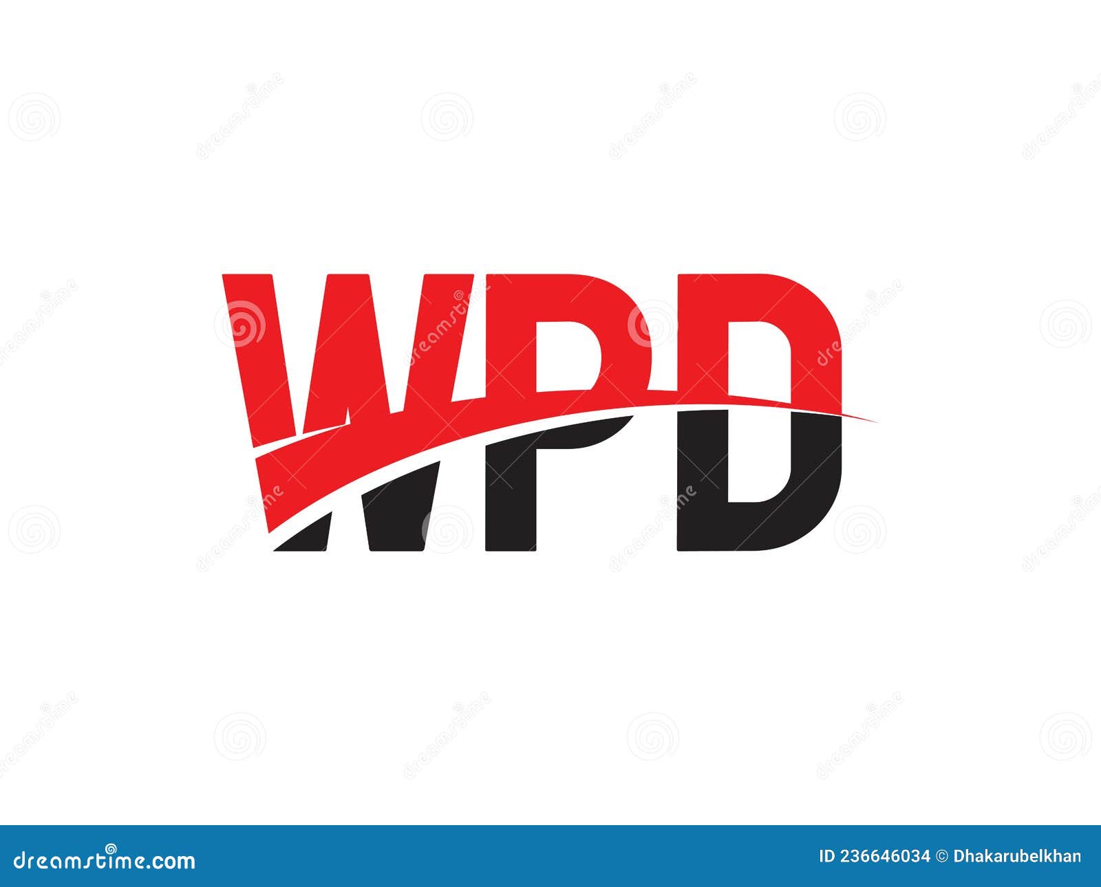 WPD Letter Initial Logo Design Vector Illustration Stock Vector ...