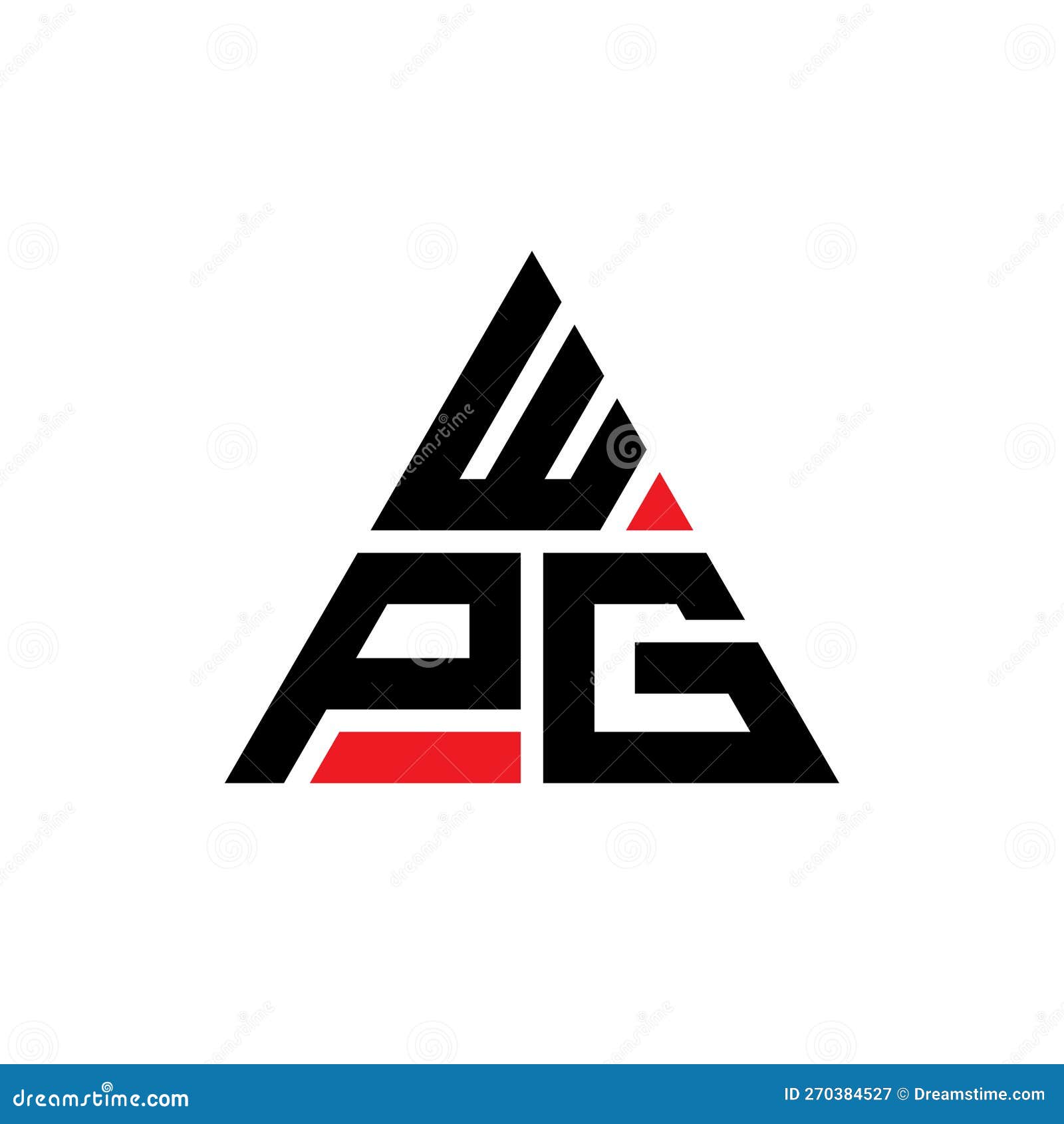 WPG Triangle Letter Logo Design with Triangle Shape. WPG Triangle Logo ...