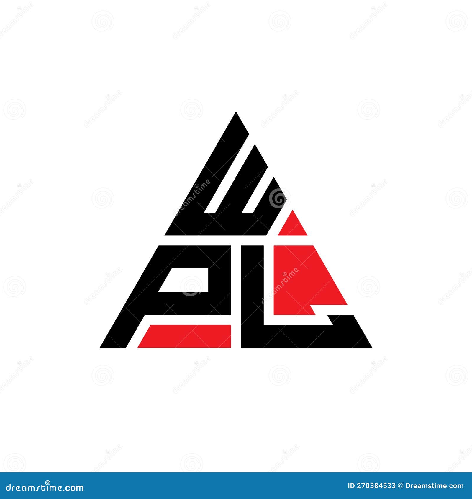 WPL Triangle Letter Logo Design with Triangle Shape. WPL Triangle Logo ...