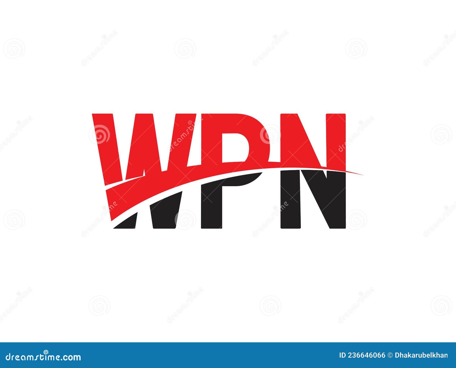 WPN Letter Initial Logo Design Vector Illustration Stock Vector ...