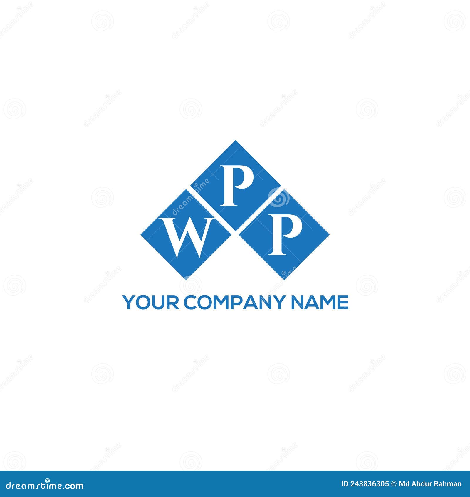 WPP Letter Logo Design on White Background. WPP Creative Initials ...