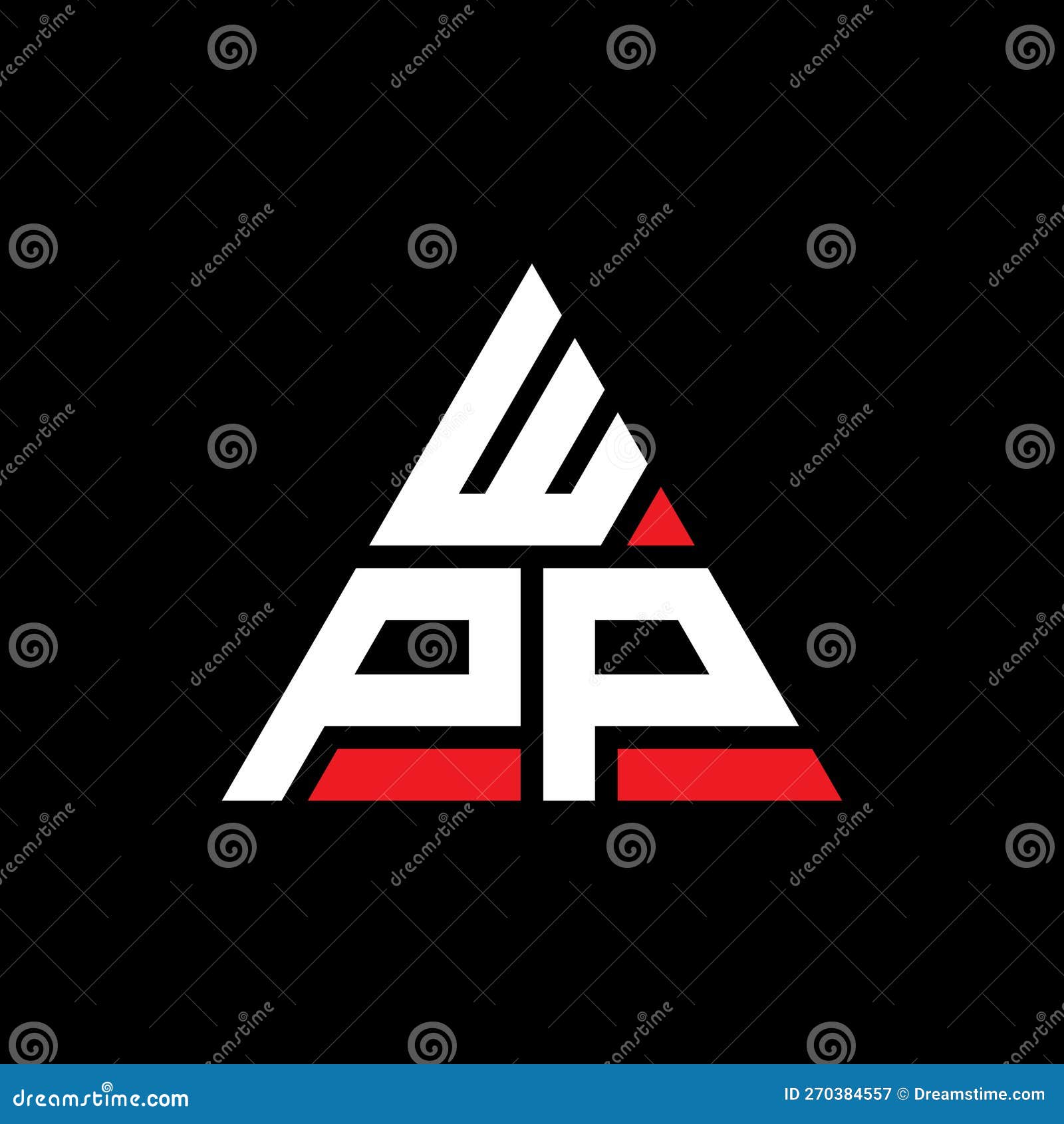 WPP Triangle Letter Logo Design with Triangle Shape. WPP Triangle Logo ...