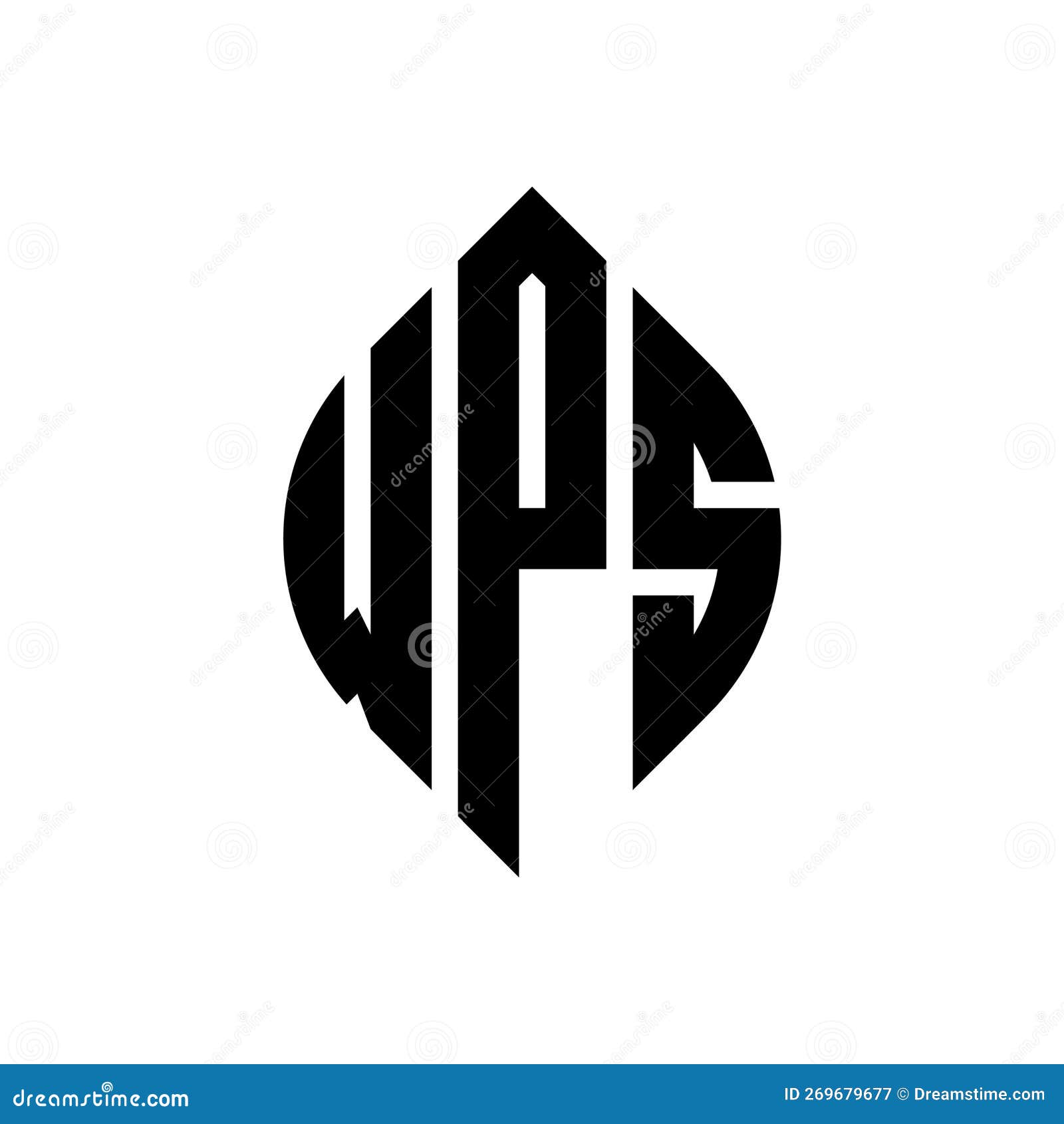WPS Circle Letter Logo Design With Circle And Ellipse Shape. WPS ...