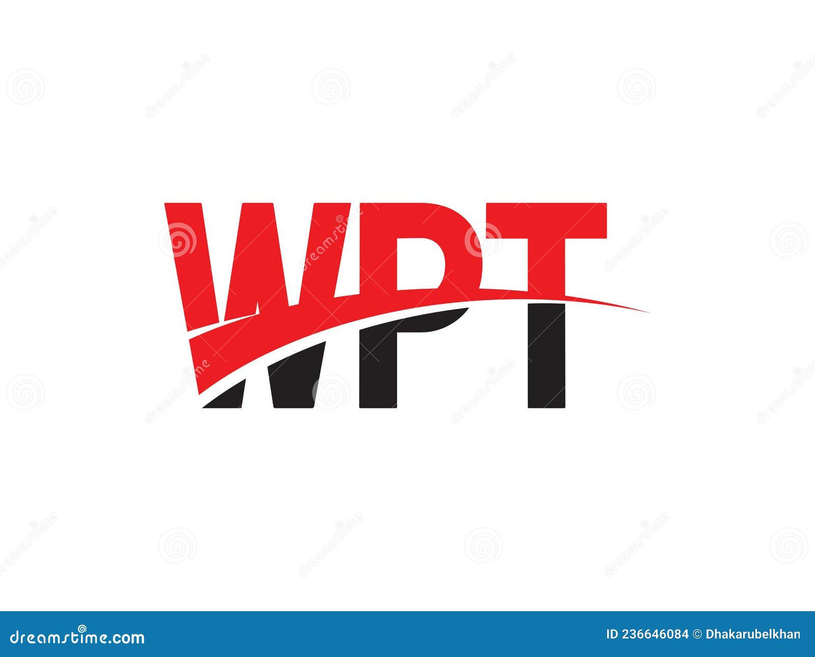 WPT Letter Initial Logo Design Vector Illustration Stock Vector ...