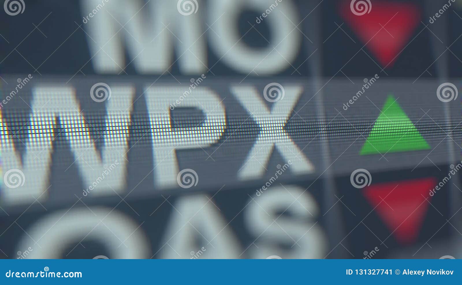 WPX ENERGY WPX Stock Ticker, Conceptual Editorial 3D Rendering Stock ...