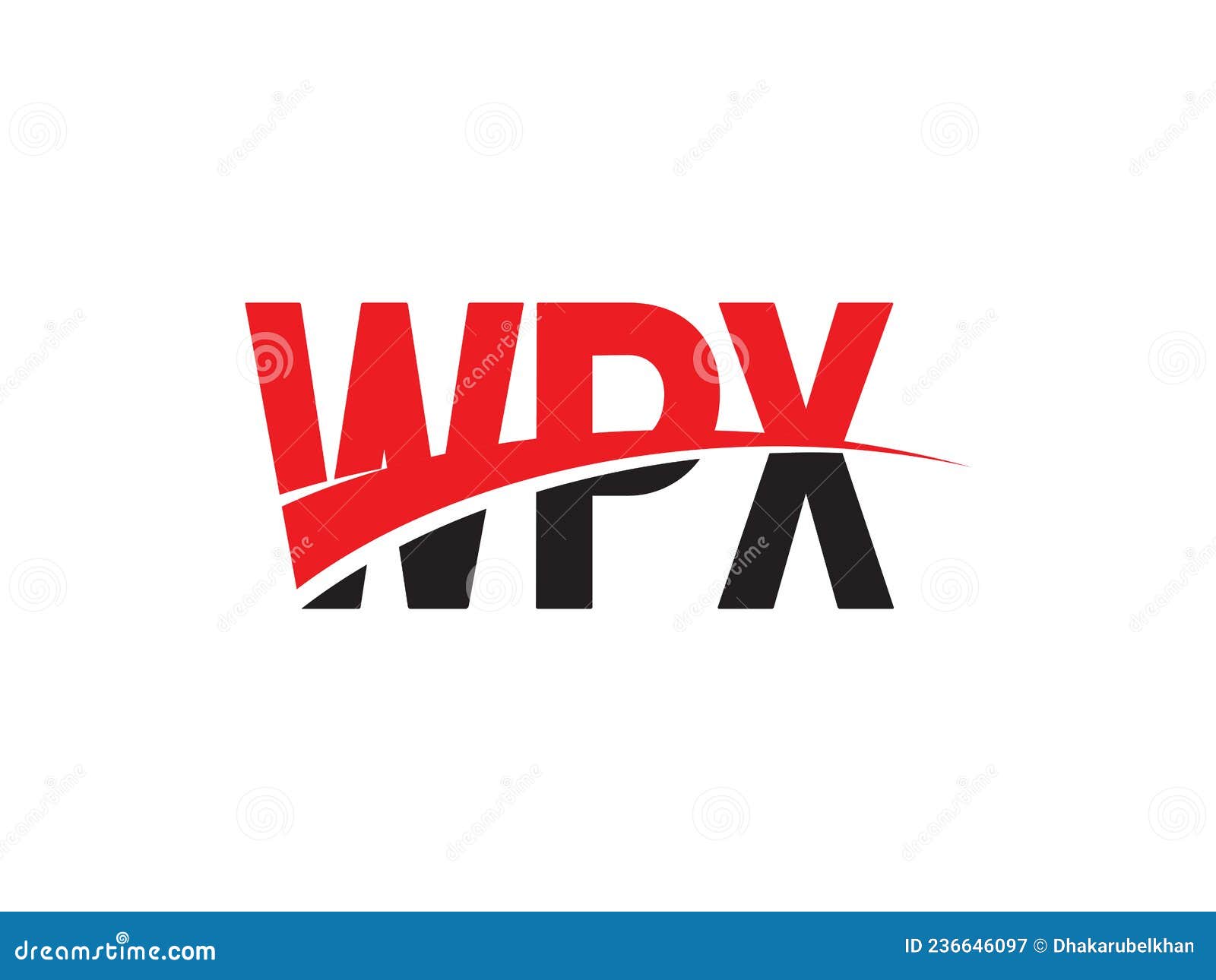 WPX Letter Initial Logo Design Vector Illustration Stock Vector ...