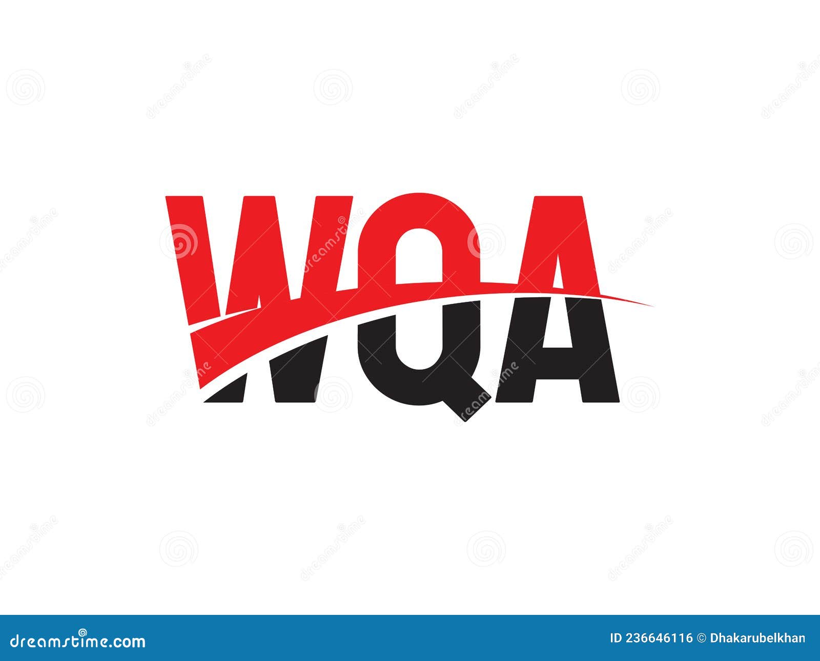 WQA Letter Initial Logo Design Vector Illustration Stock Vector ...