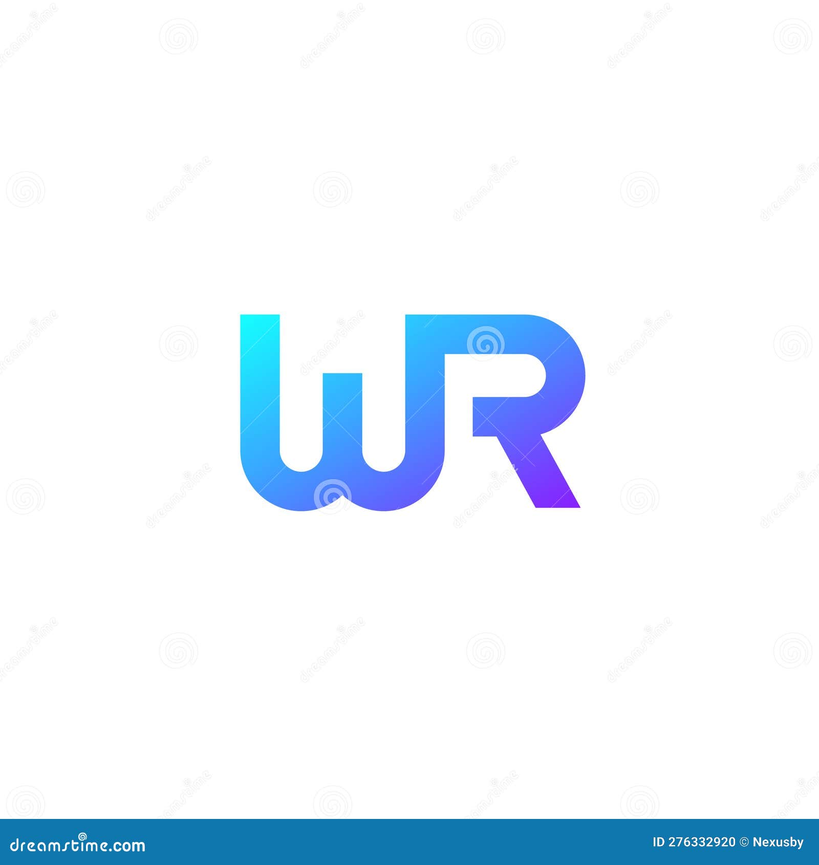 WR Letters Logo, Vector Design Stock Vector - Illustration of modern ...