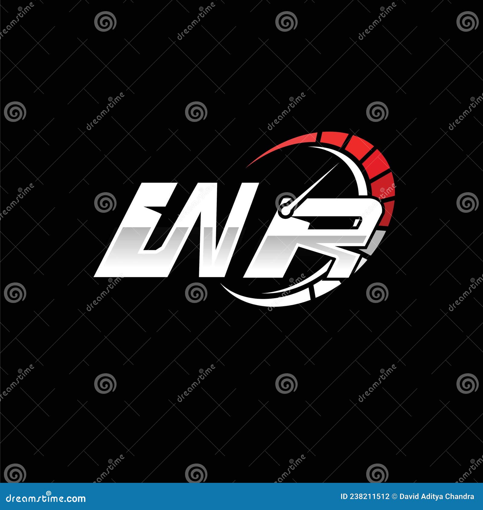 WR Logo Letter Speed Meter Racing Style Vector Illustration ...