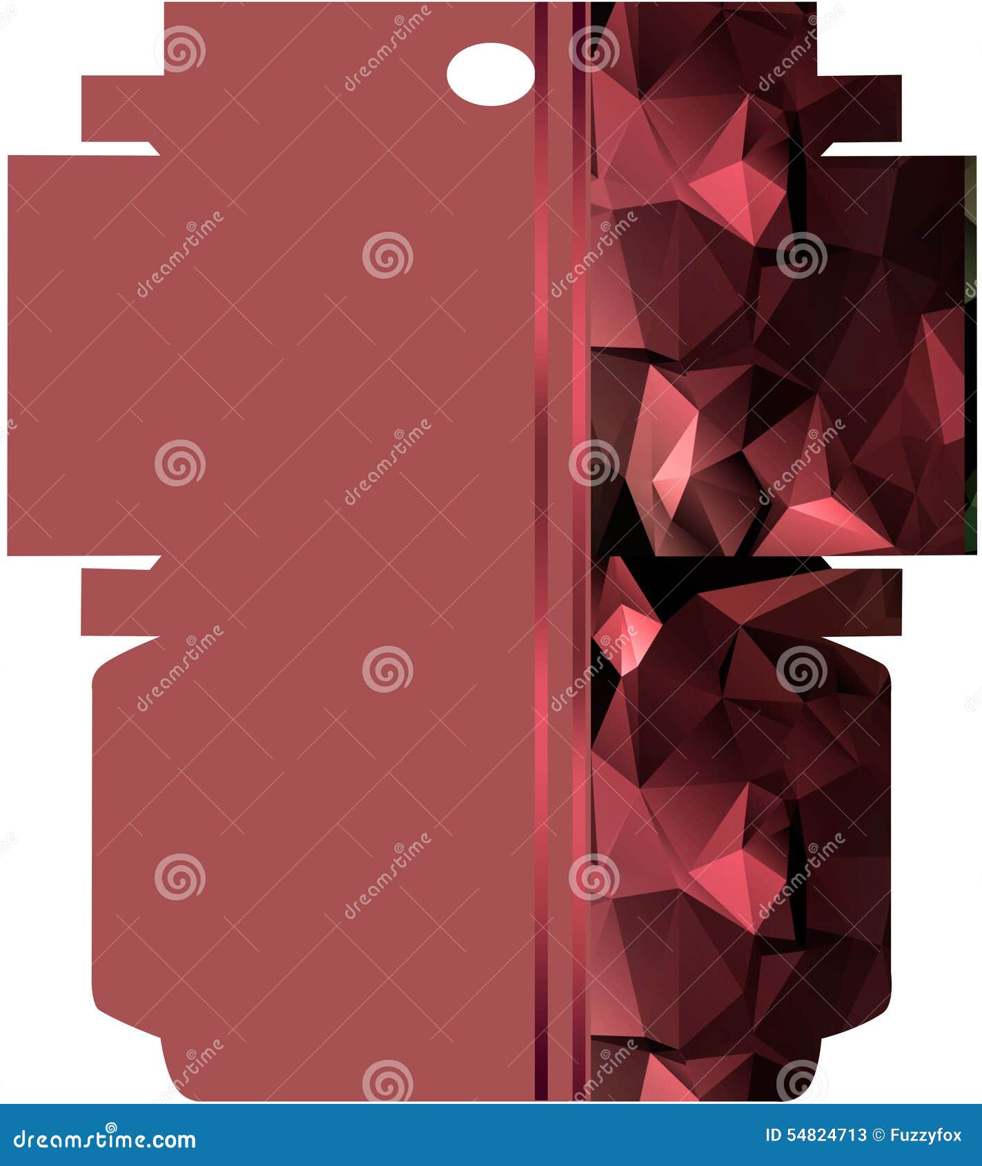 Wrap Packaging Box Poligonal Background Stock Illustration ...