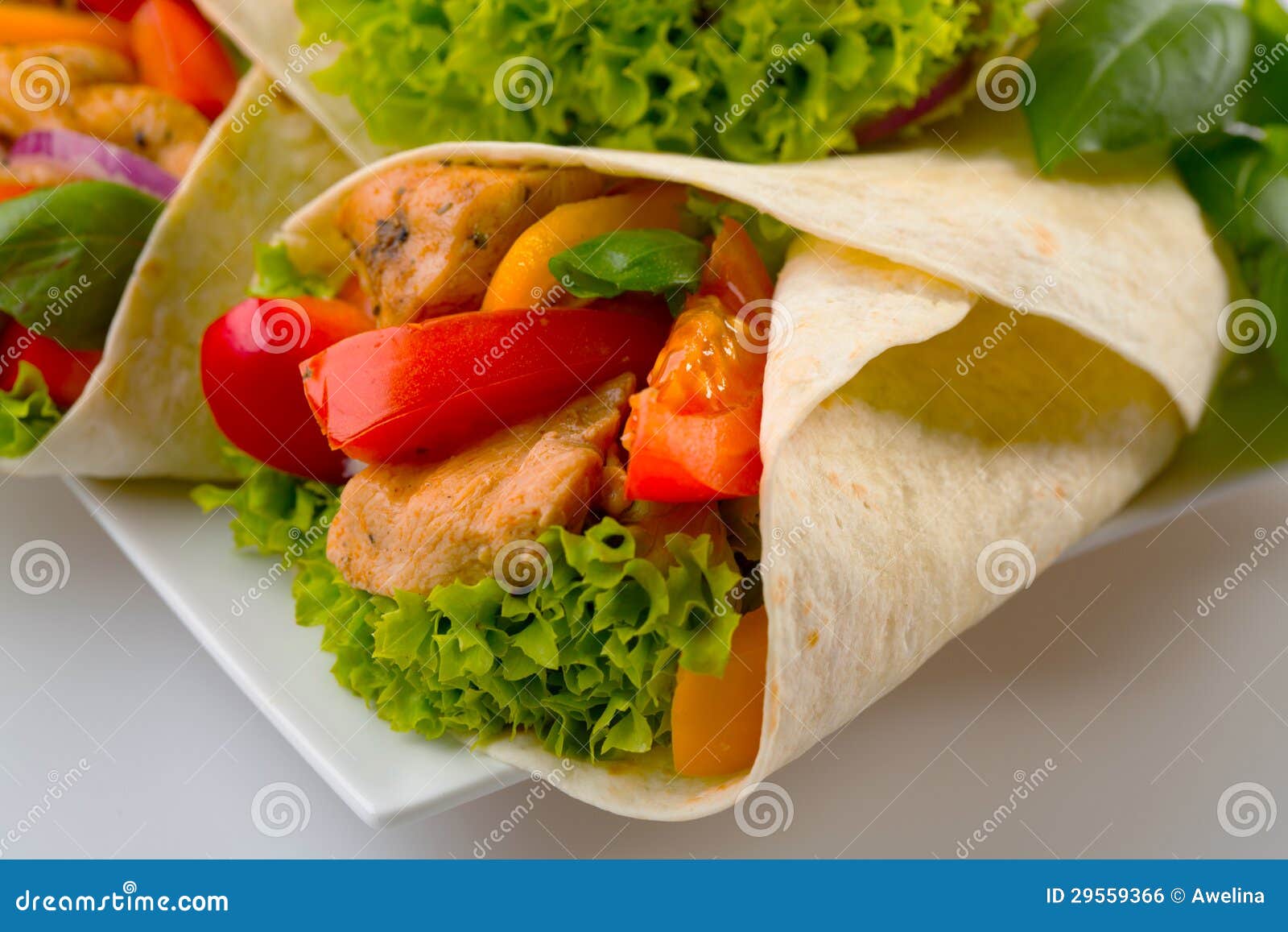 Wrap sandwich stock photo. Image of vegetables, kebab - 29559366