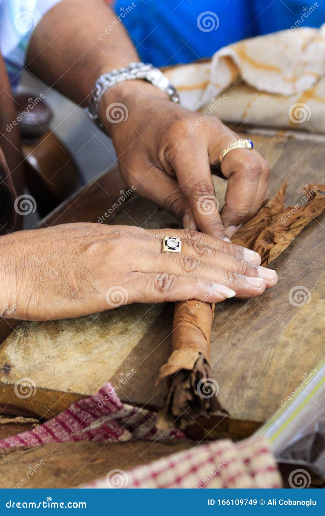 Wrap Your Hands in Cigars in St. Maarteen Stock Image - Image of ...