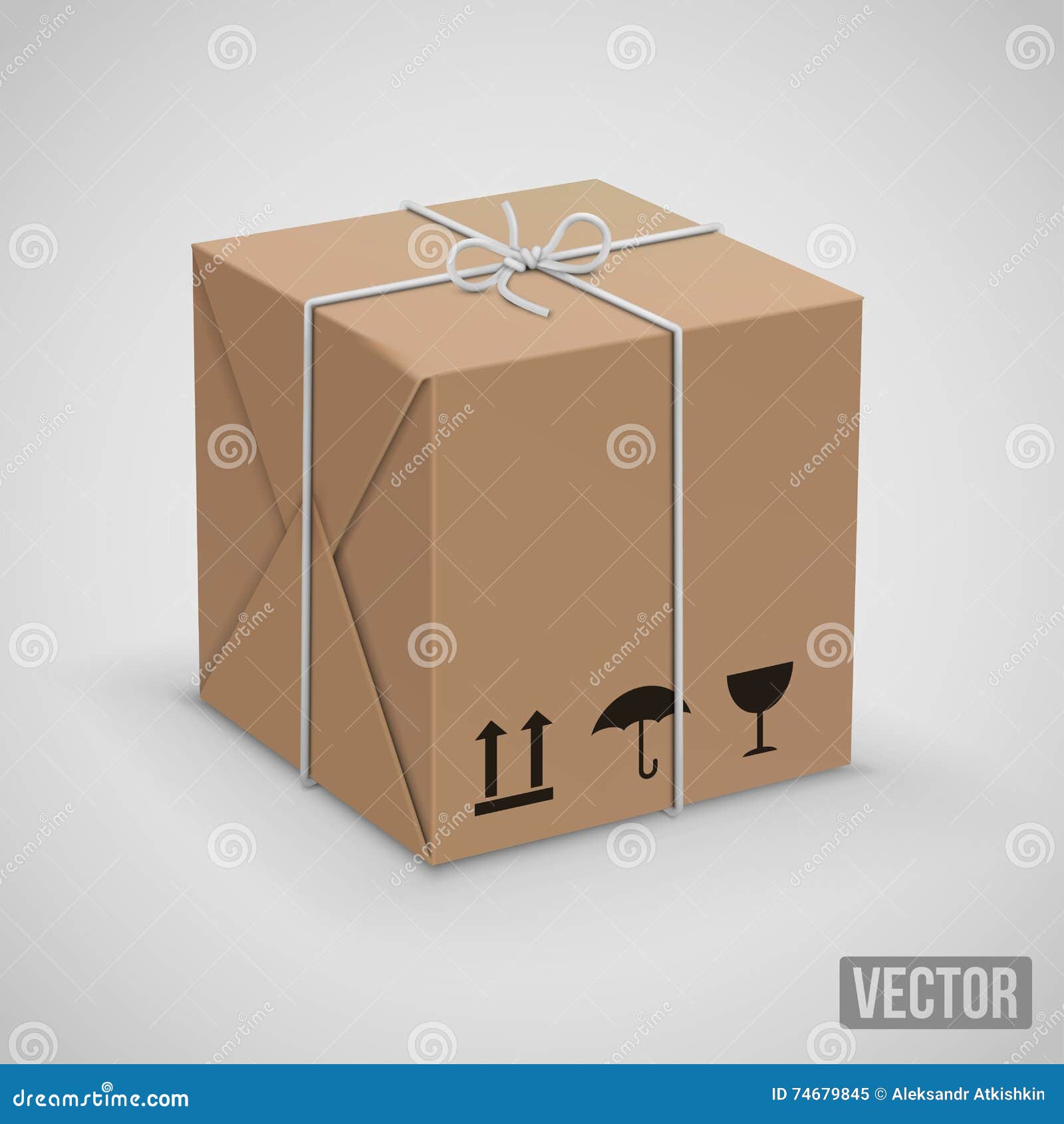 Wraped box vector stock vector. Illustration of cargo - 74679845